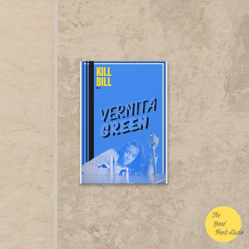Custom Designed Kill Bill Vol1 Mod Movie Print, Vernita Green Soft ...