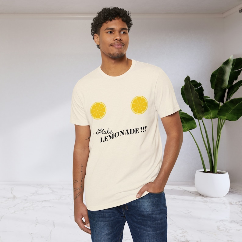 Lemon Boob When Life Gives You Lemons Unisex Vintage Organic Tee Lemon ...