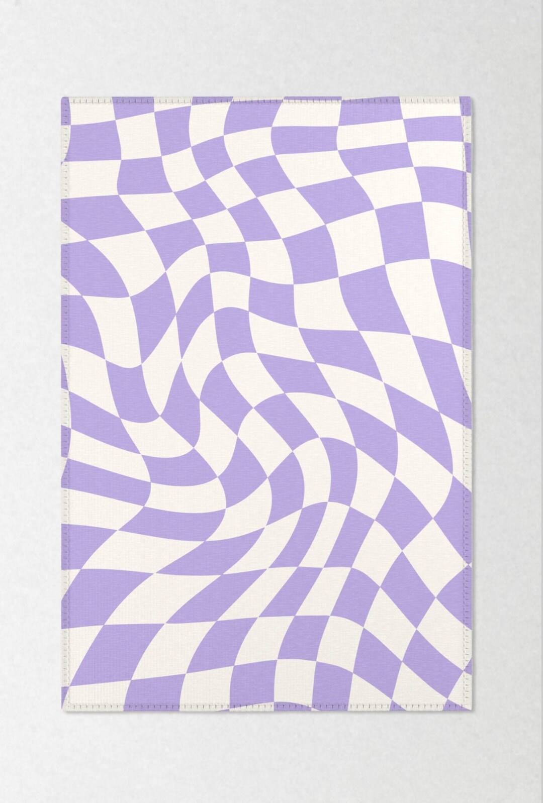 Cool Irregular Rug, Danish Pastel Checker Rug, Lavender Checker Board ...