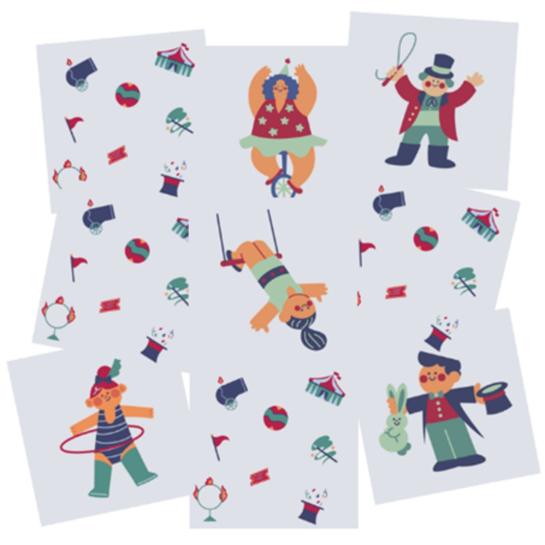 CIRCUS MEMORY GAME - Etsy