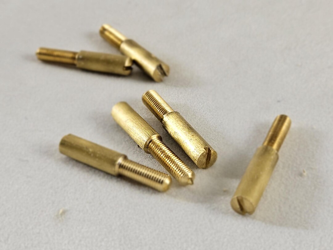 Custom Solid Brass Screwd Pin - Etsy