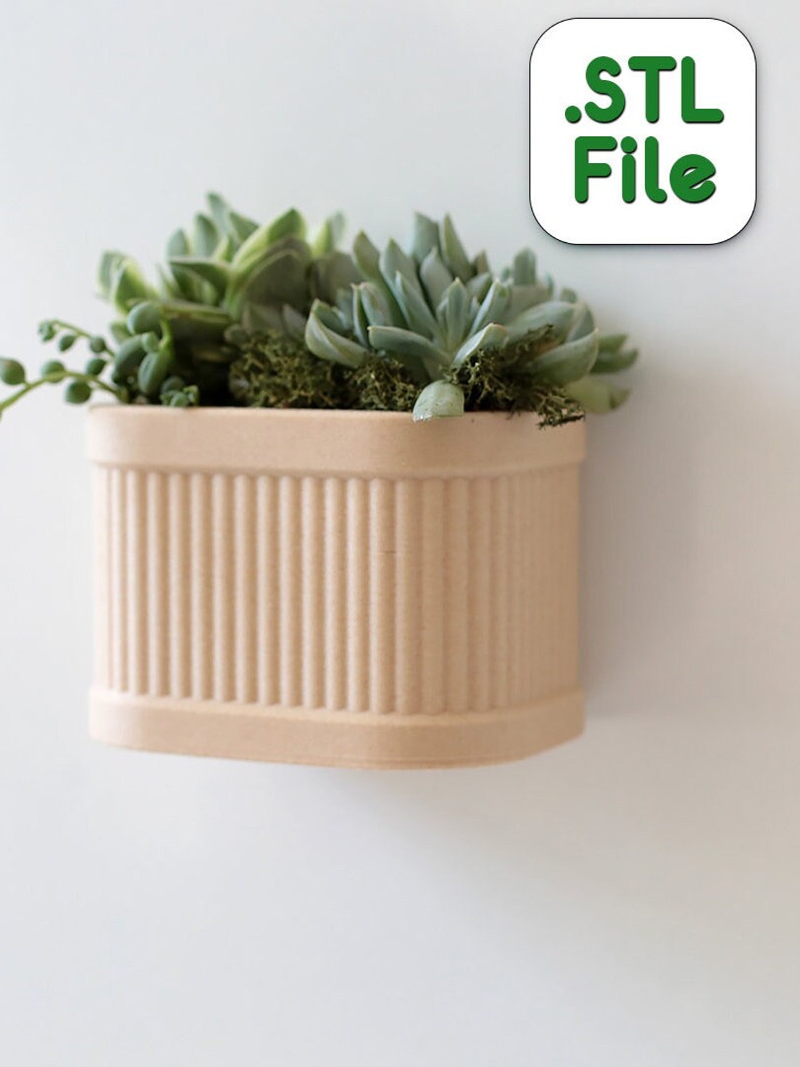 Wall Mounted Planter STL File for 3D Printing Inspired From Greek ...