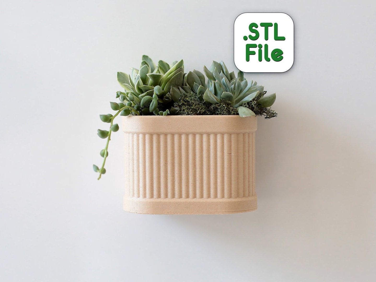 Wall Mounted Planter STL File for 3D Printing Inspired From Greek ...