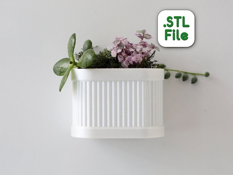 Wall Mounted Planter STL File for 3D Printing Inspired From Greek ...