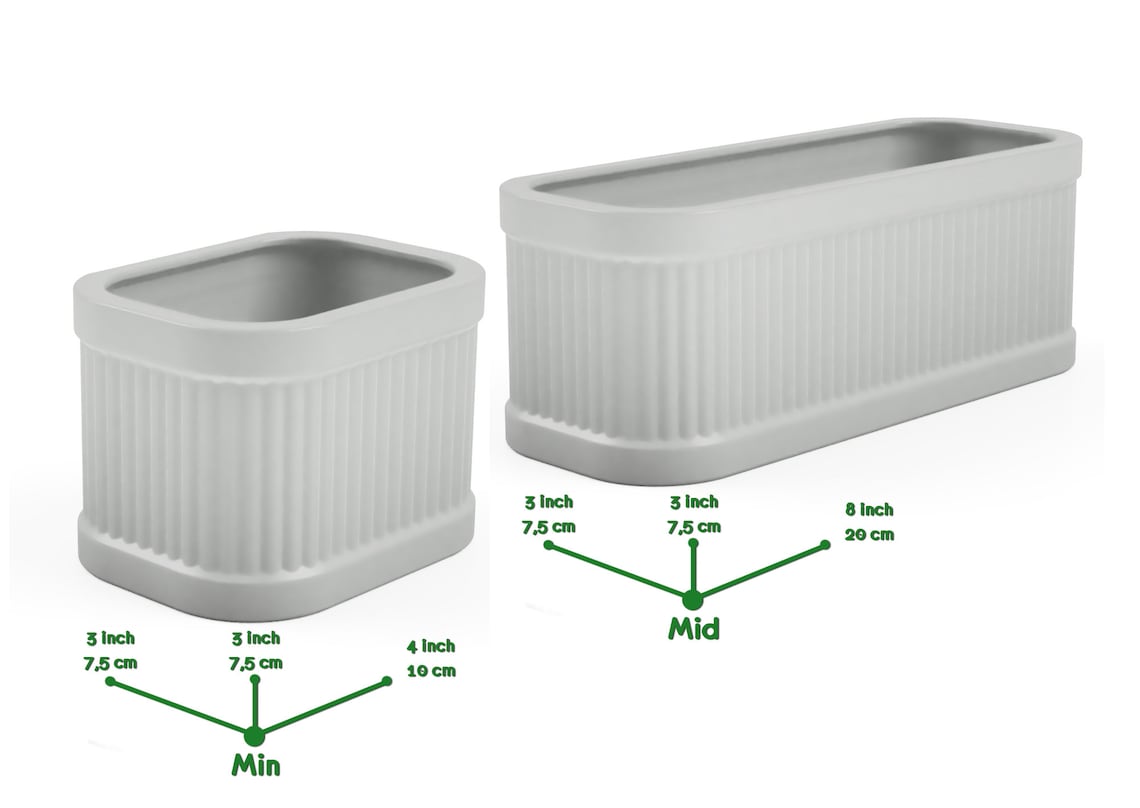 Wall Mounted Planter // Greek Column // Rectangle // 3D - Etsy