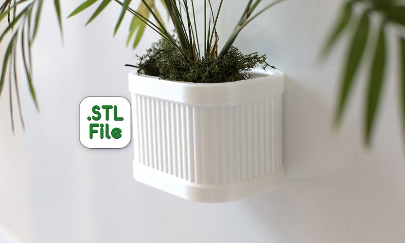 Wall Mounted Planter STL File for 3D Printing Inspired From Greek ...