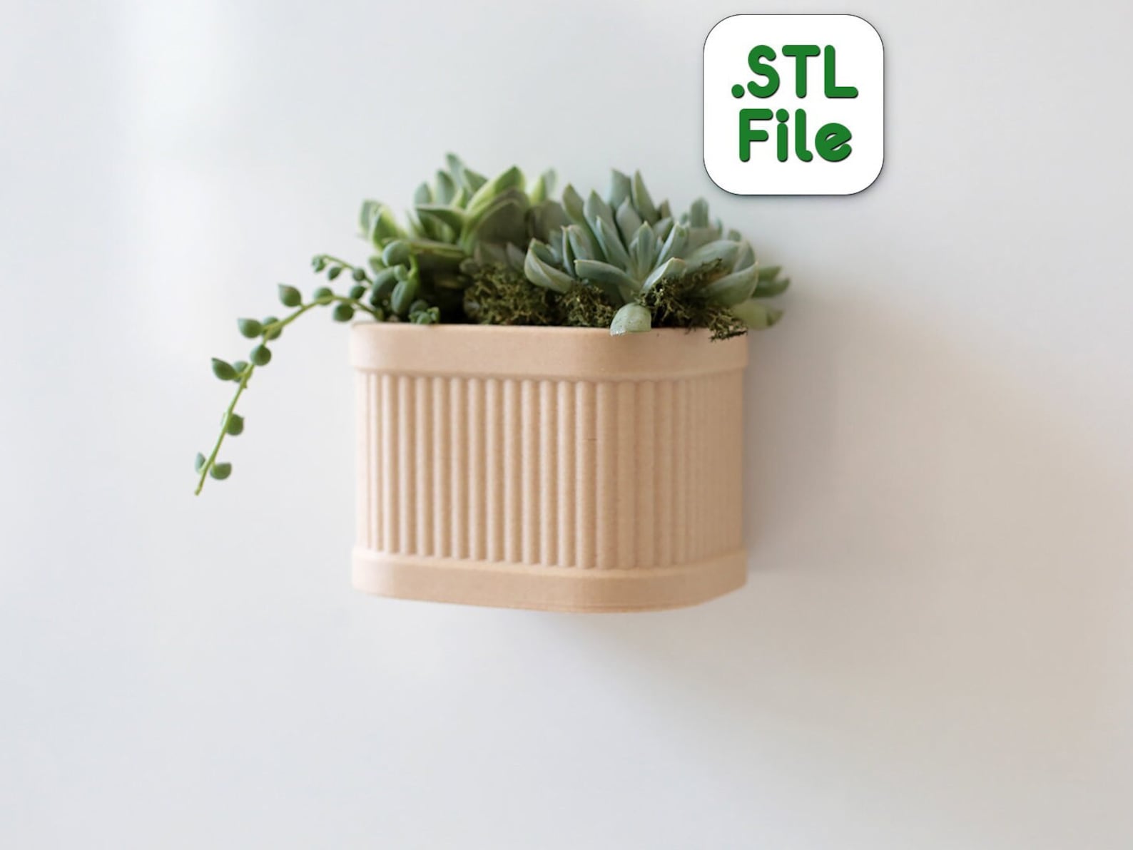 Wall Mounted Planter STL File for 3D Printing Inspired From Greek ...