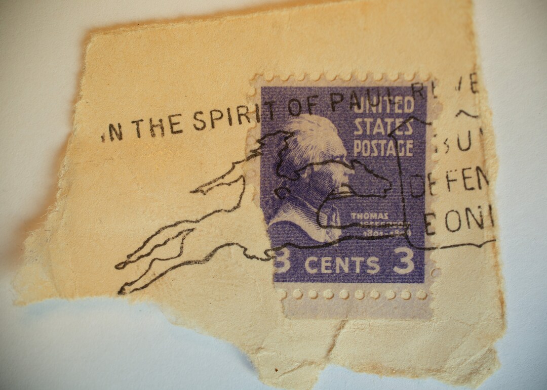 VERY RARE Thomas Jefferson Stamp With Paul Revere buy Defense Bonds Postmark - Etsy UK