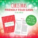 Christmas Friendly Feud Game Printable Christmas Game Christmas Party ...