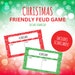 Christmas Friendly Feud Game Printable Christmas Game Christmas Party ...