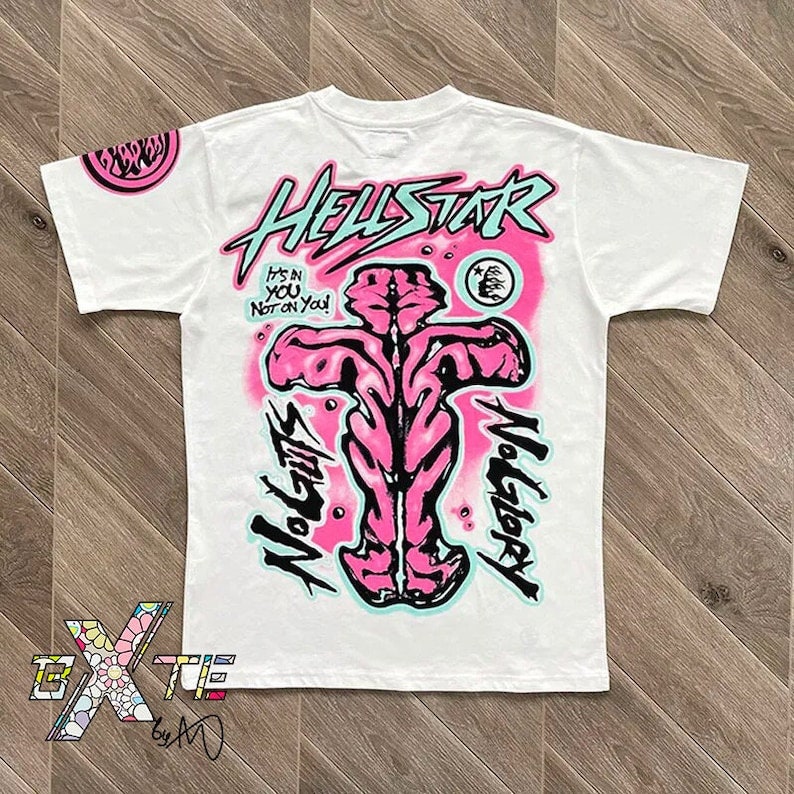 Hellstar Neon no Guts No Glory T-shirt High - Etsy