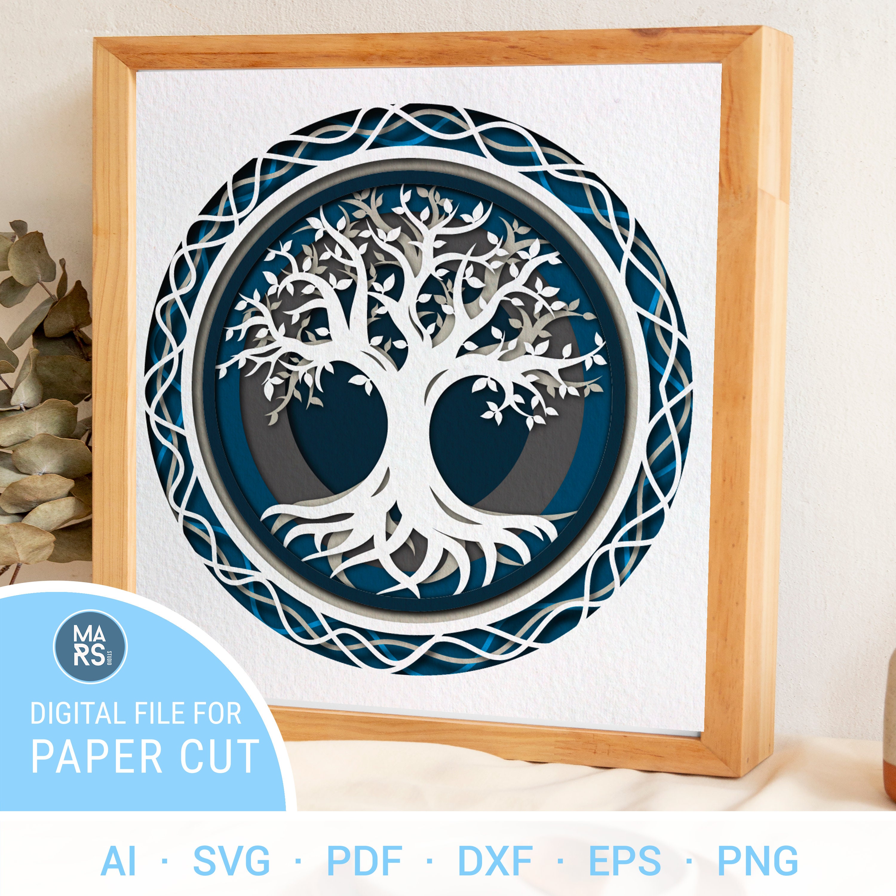 Tree of Life Svg Cricut Files and Tree of Life Svg Layer, Tree of Life ...