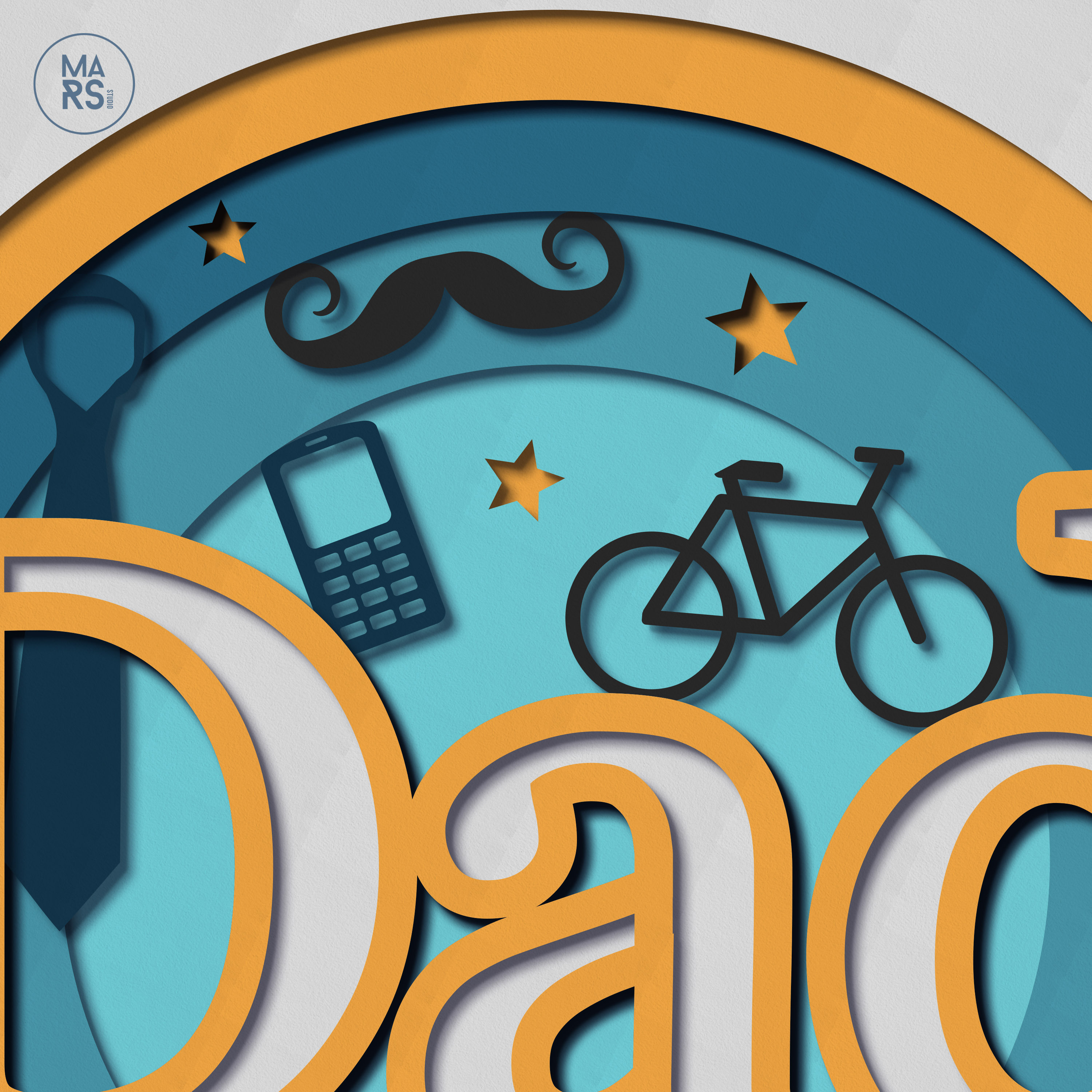 DAD Shadow Box Svg File and Paper Craft, Father Shadowbox Svg and 3D ...