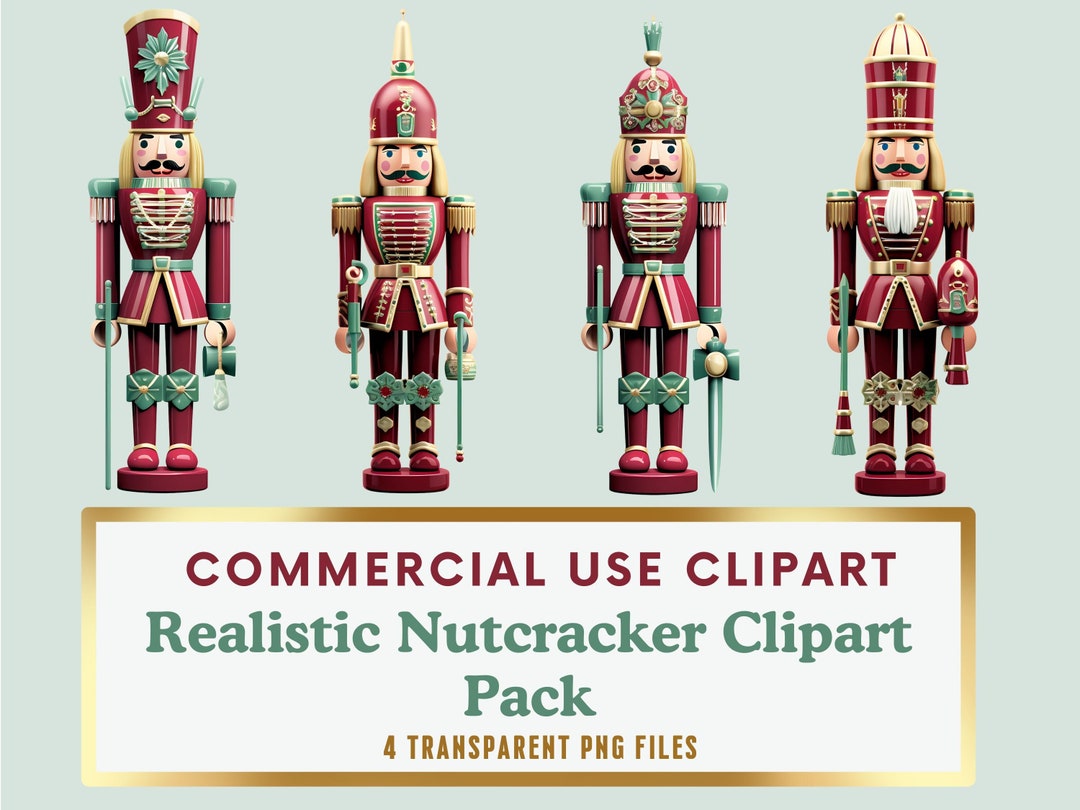 Nutcracker Clipart Red and Green Nutcracker Nutcracker Ballet Clipart ...