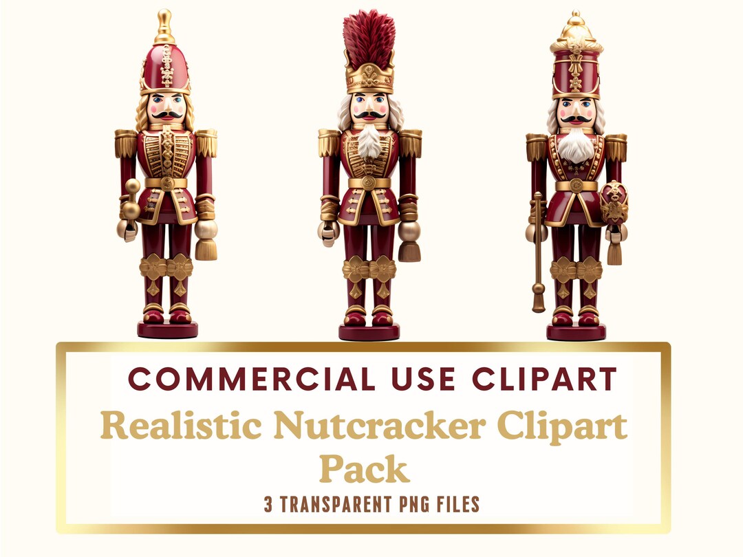 Nutcracker Clipart Red and Gold Nutcracker Nutcracker Ballet Clipart ...