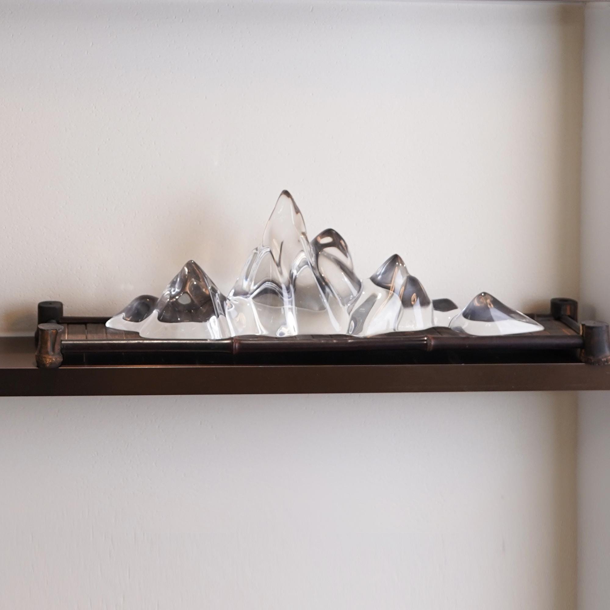 Acrylic Clear Mountains Sculpture, Unique Handmade Table Decor, Zen ...
