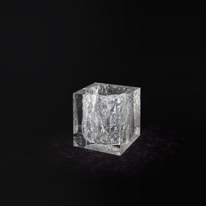 Nordic Glacier Cube Vase, Transparent Small Resin Wedding Gift, Acrylic ...