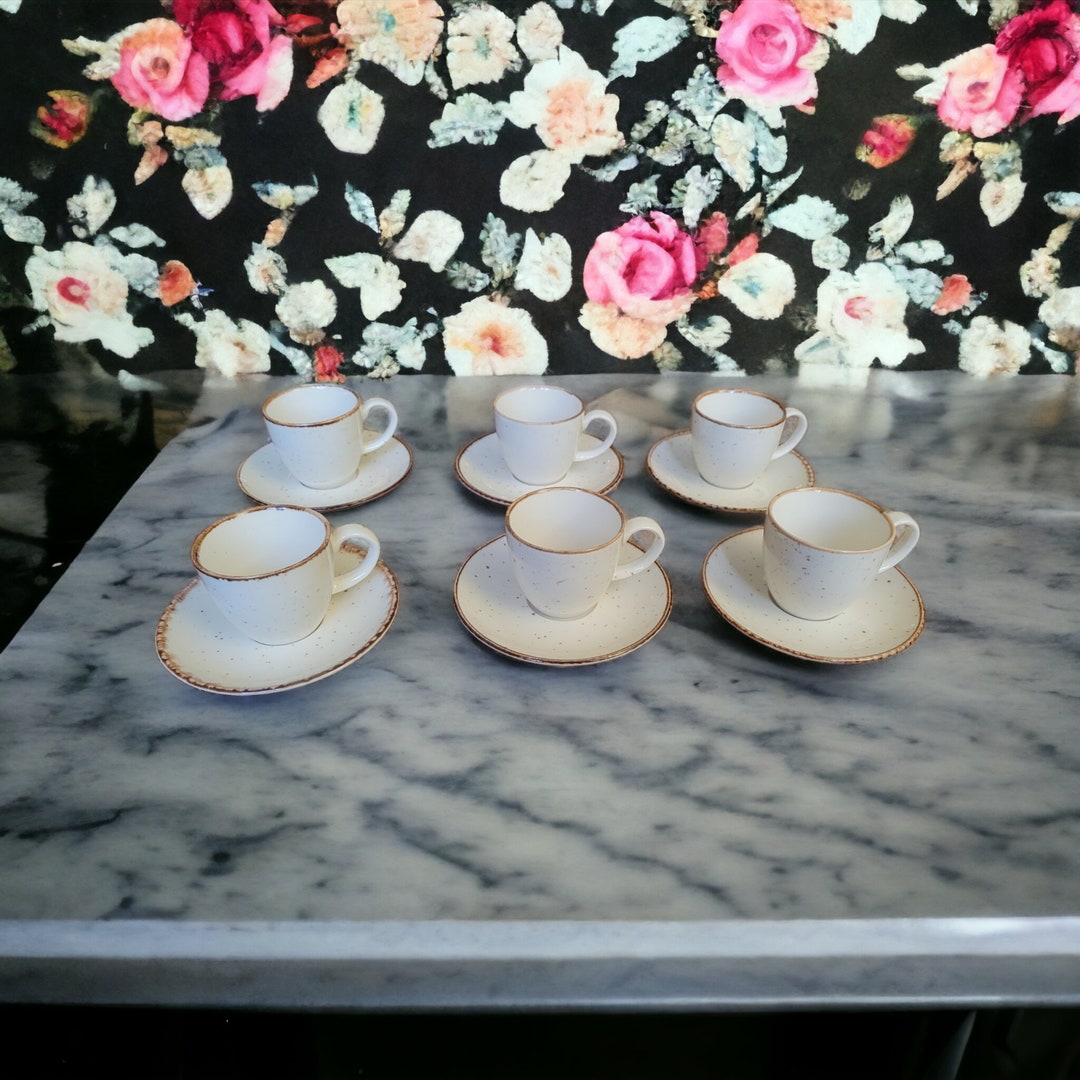Traditional Turkish Coffee & Espresso Cup Set of 6 | Handcrafted ...
