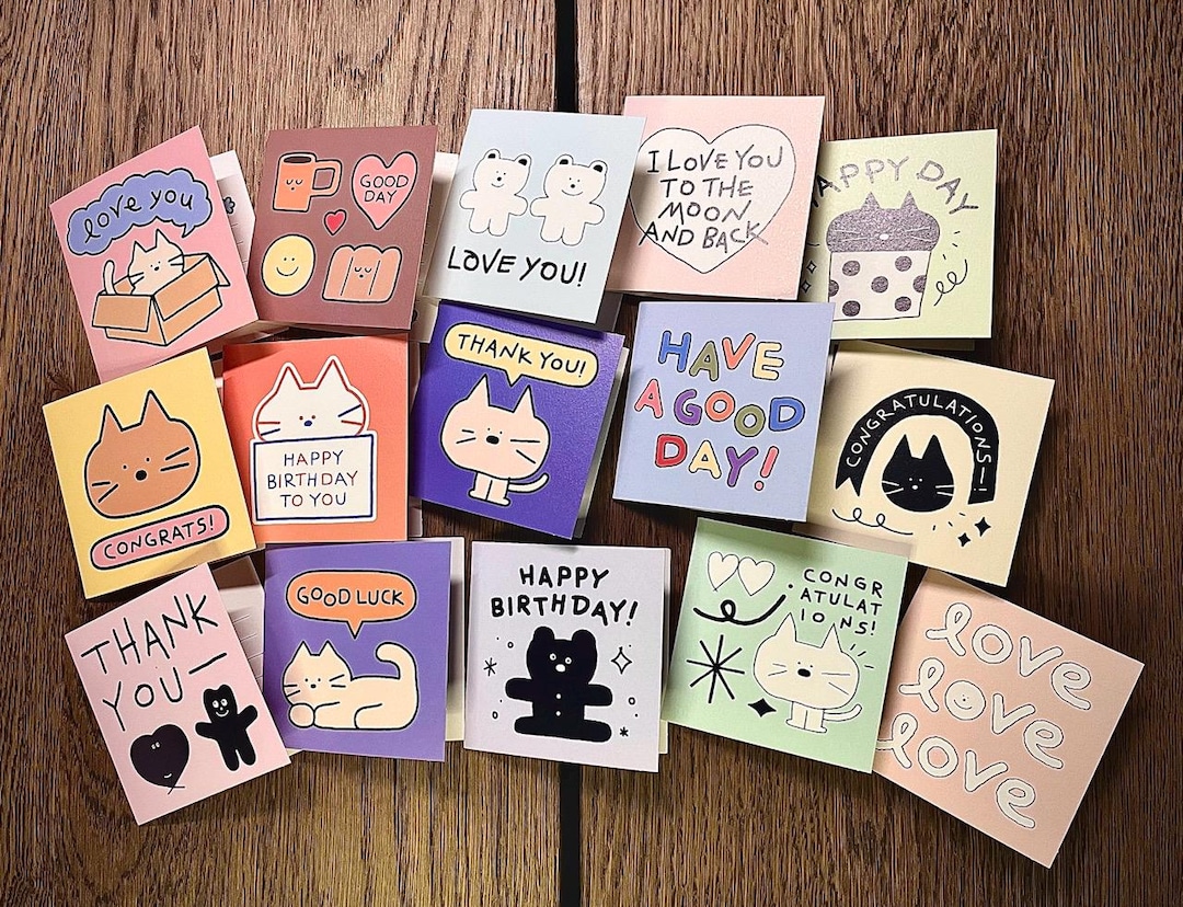 Cute Mini Cards envelope _ 1 - Etsy