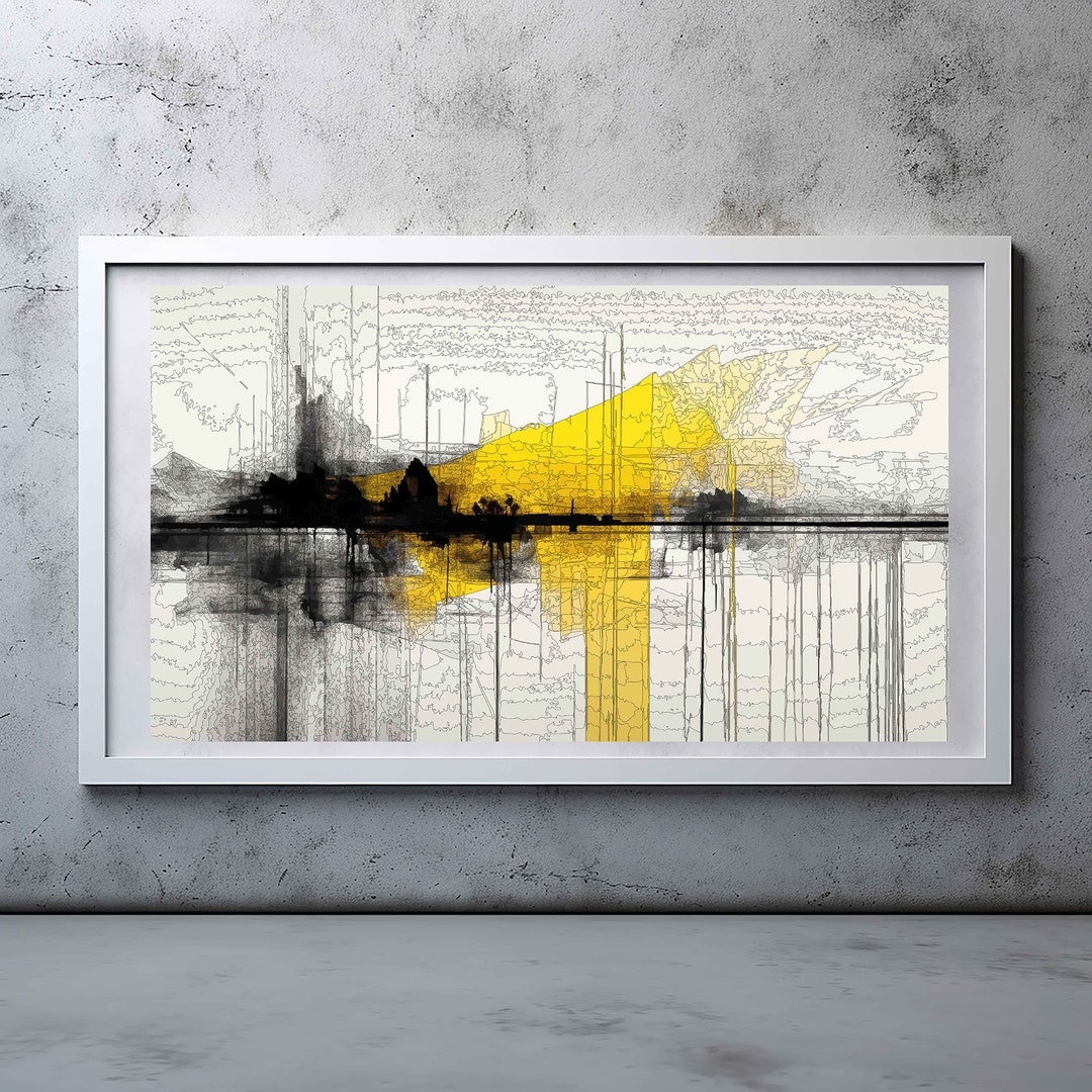 LIGHTS - Printable Digital Art, Landscape, Abstract, Home Decor, Wall ...