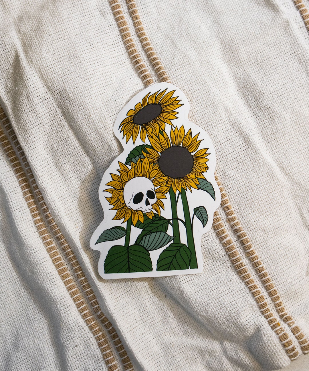 Sunflower Sticker, Spooky Sunflower, Spooky Summer Sticker, Spooky Art ...