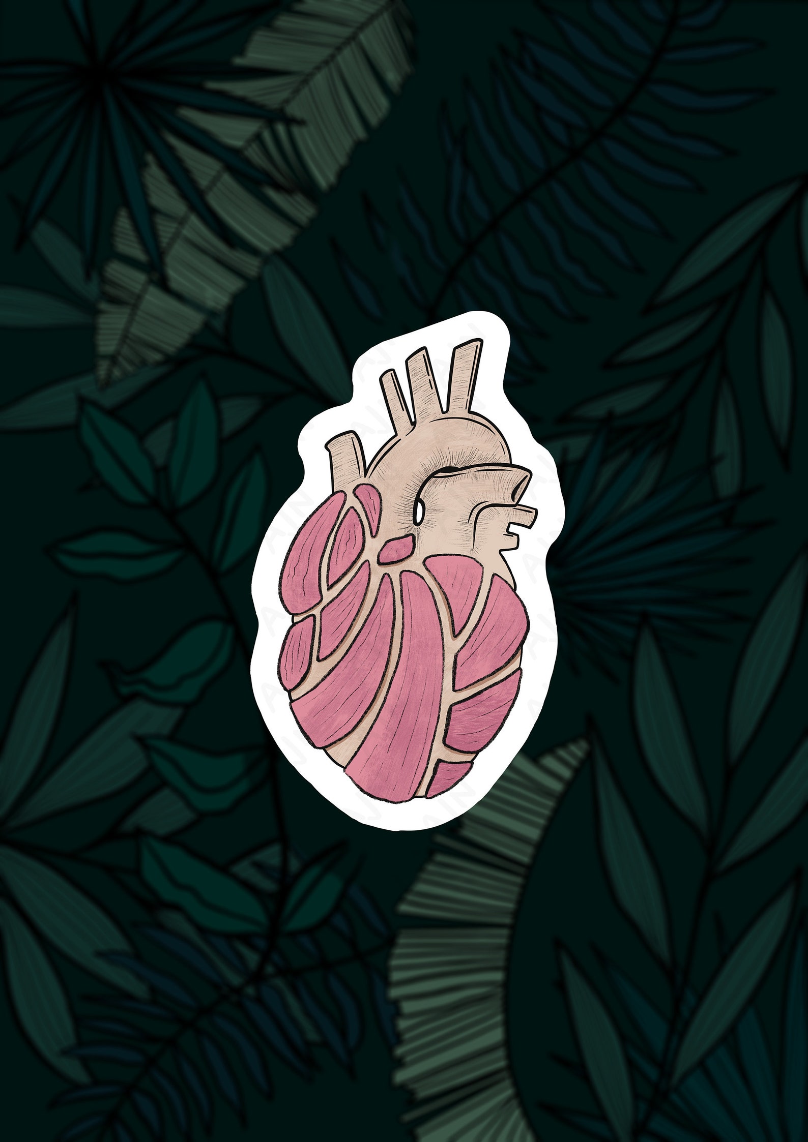 Concha Heart Sticker, Mexican Art, Concha, Mexican Artist, Spooky Art ...