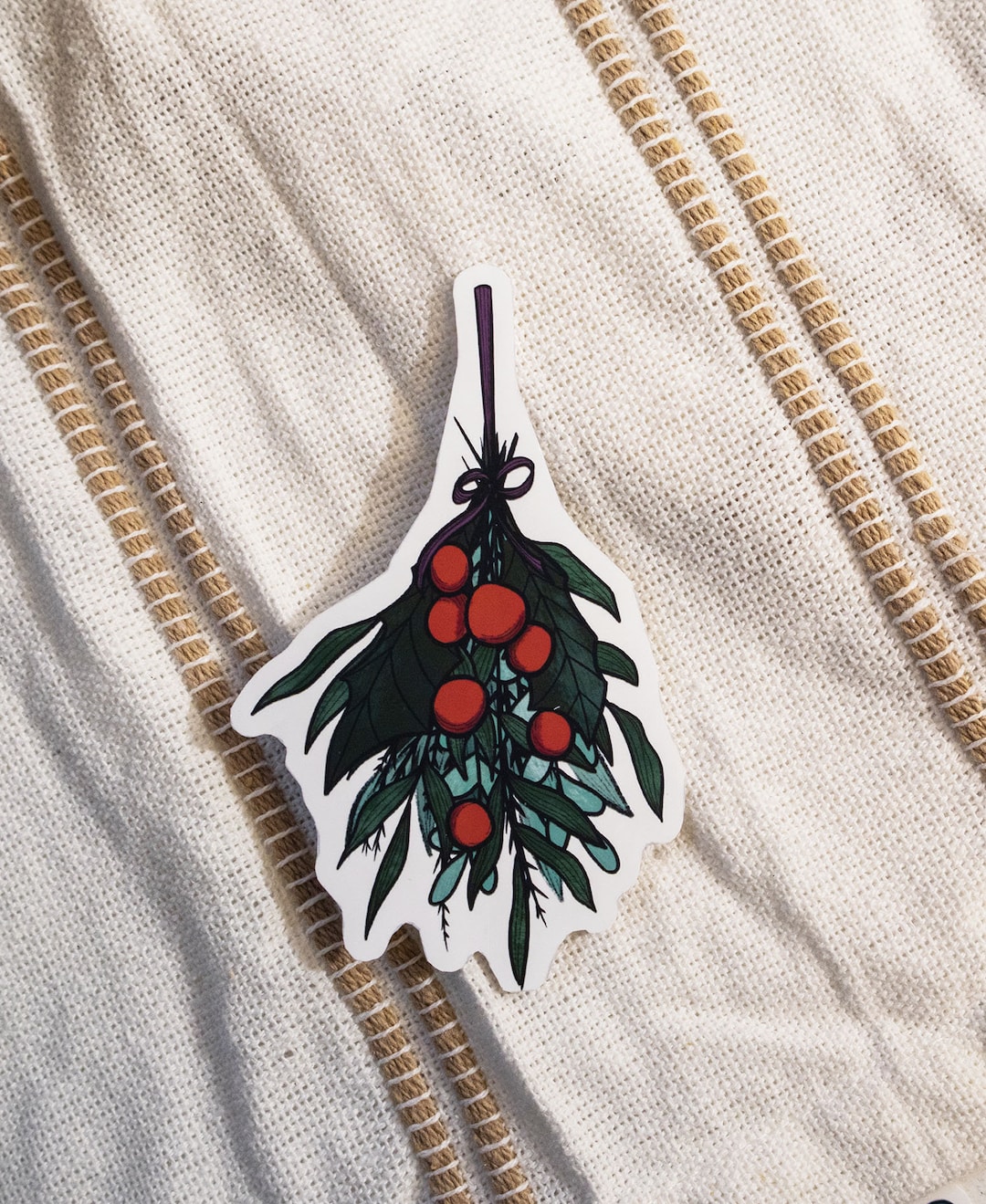 Mistletoe Sticker, Spooky Christmas Sticker, Creepmas Sticker, Gothic ...