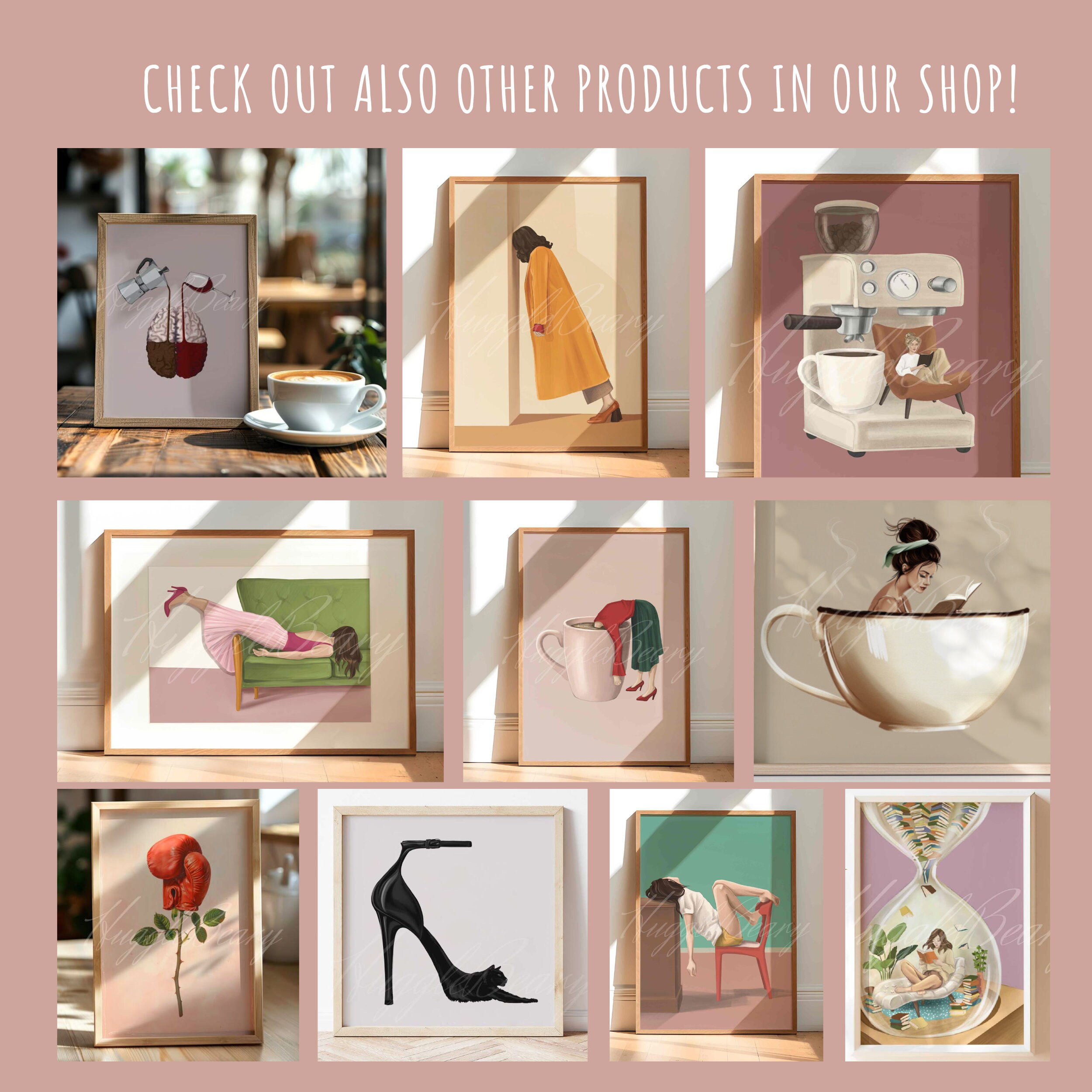 Funny Ducks Drinking Coffee: Coffee Lover Print Gift Cafe Kitchen ...