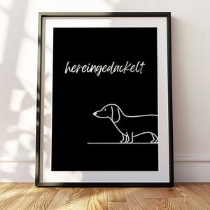 12 Prints Dackel Dachshund Welcome Sign Entry Area Entrance Animal Dog ...