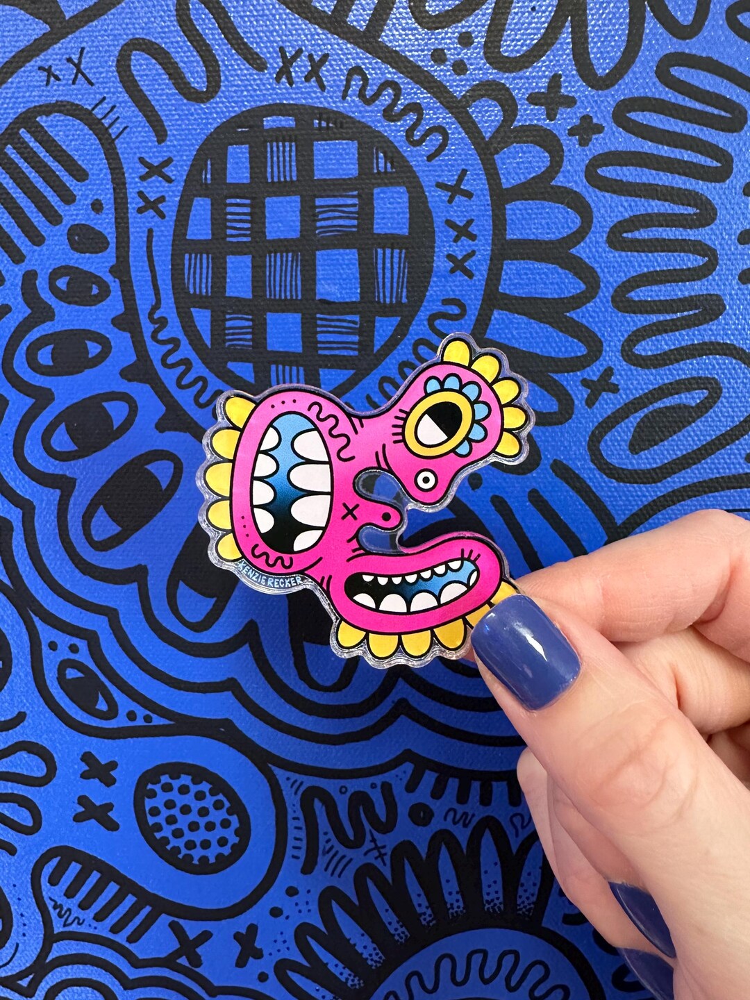 Acrylic Magnet Creatures - Etsy