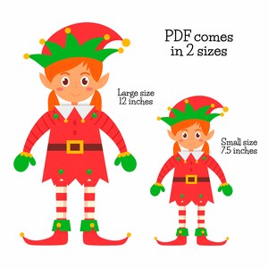 Printable Christmas Elves, 8 Articulated Paper Dolls, Instant Download ...
