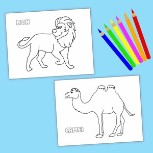 Exotic Animals Coloring Pages | Exotic Animal Coloring Book Pages ...