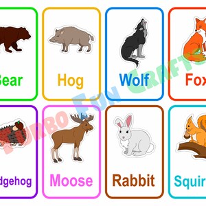 Animal Flashcards | Flashcards | Learn Animals | Preschool Memory Game ...