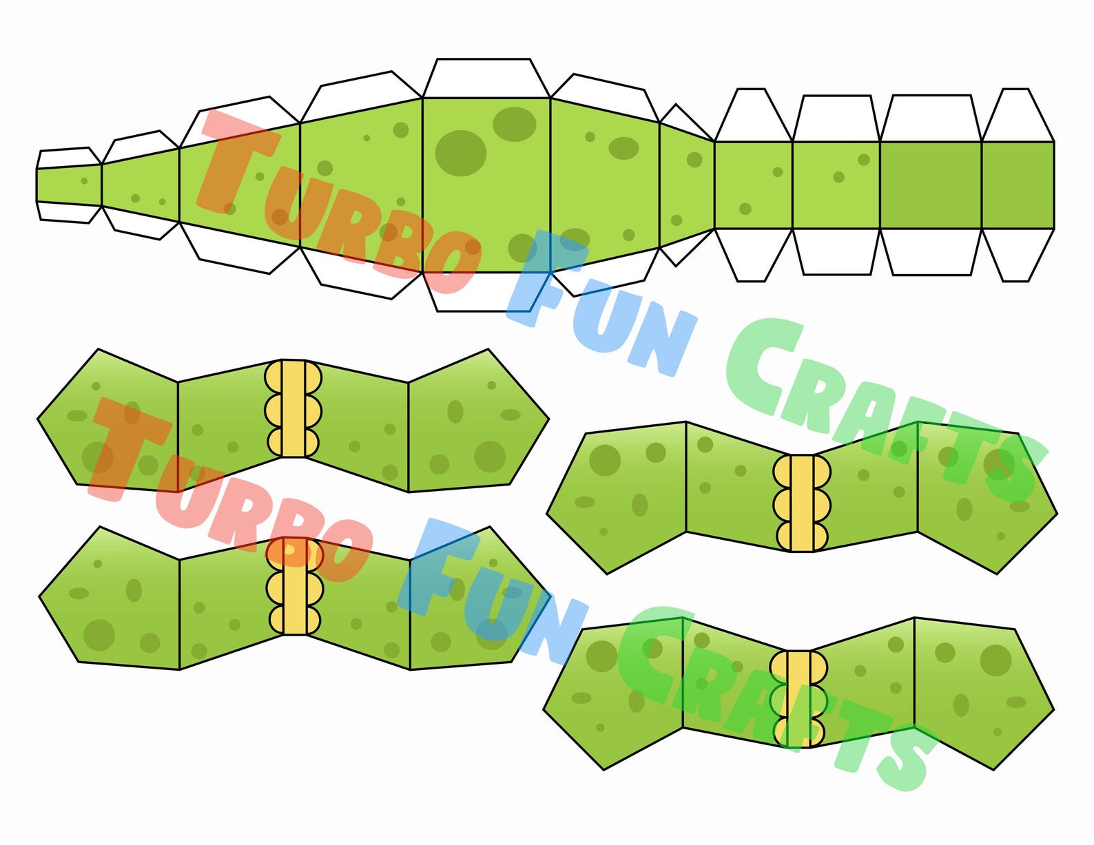 3D Dinosaur Paper Model Crafts - Cut and Glue Kids Craft Template ...