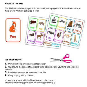 Animal Flashcards | Flashcards | Learn Animals | Preschool Memory Game ...