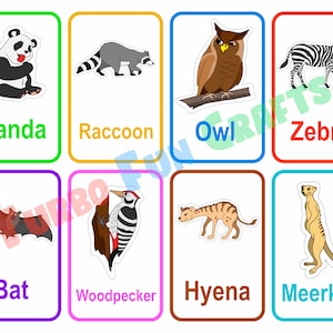 Animal Flashcards | Flashcards | Learn Animals | Preschool Memory Game ...