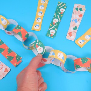 Printable Christmas Paper Chain - Traditional Christmas Party ...