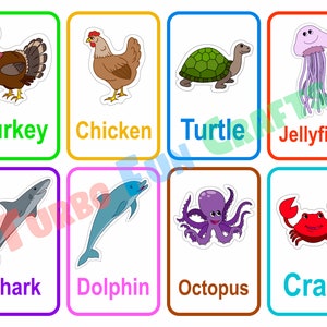 Animal Flashcards | Flashcards | Learn Animals | Preschool Memory Game ...