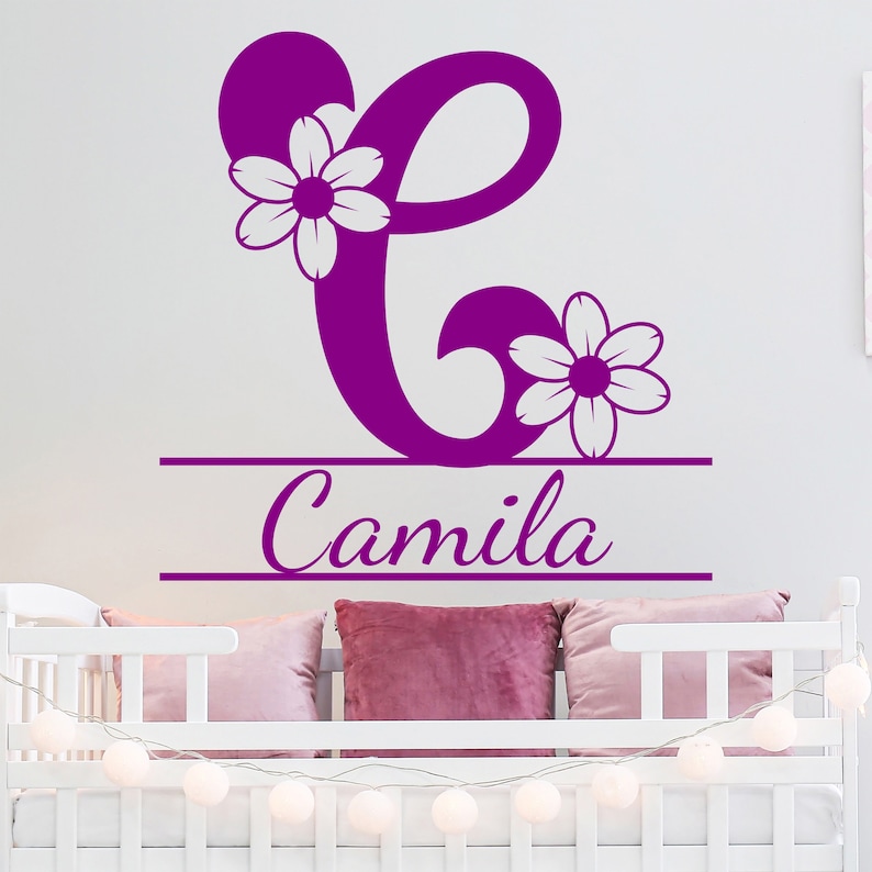 Custom Name Initial Monogram - Custom and Personalize Decal - Name ...
