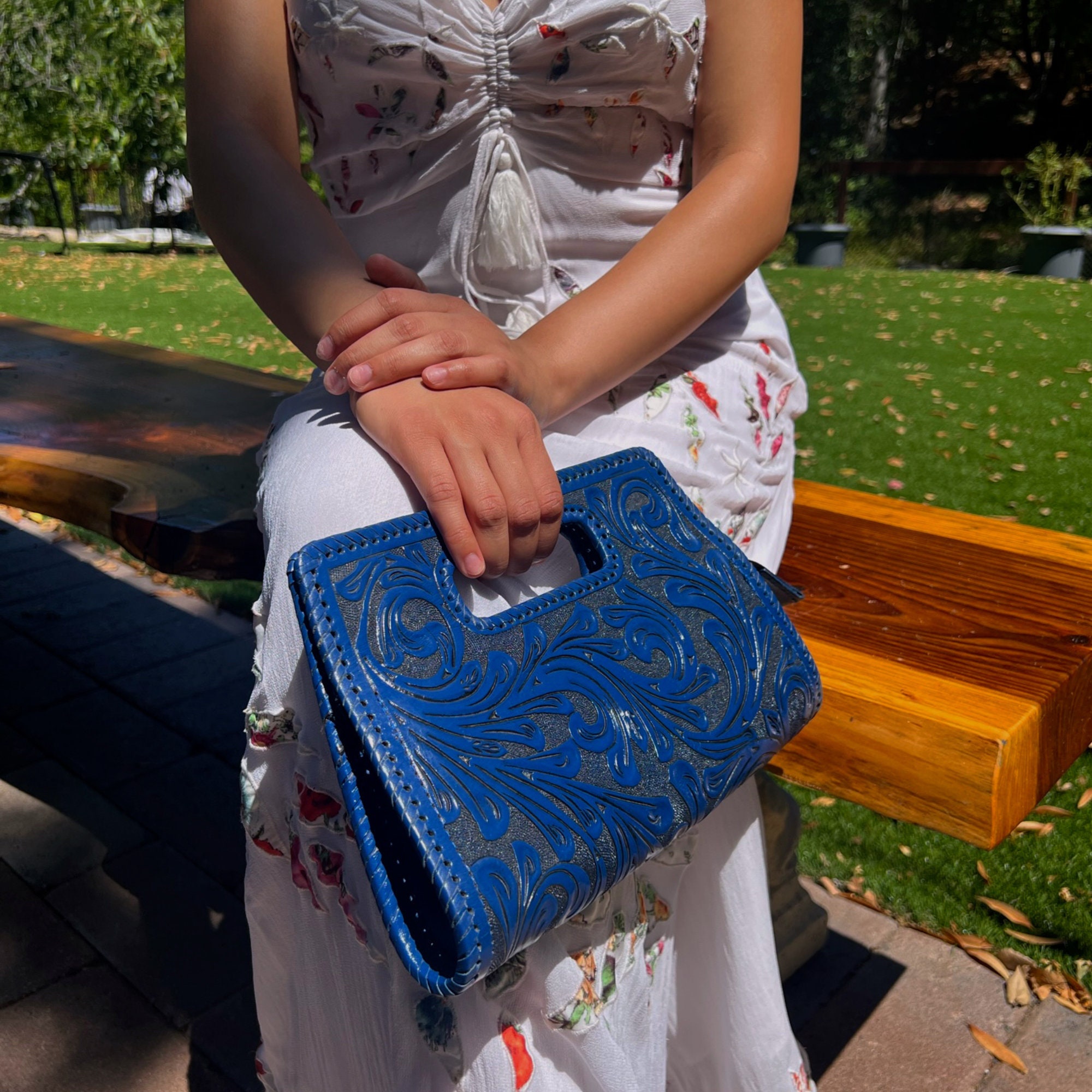 Reina Leather Top Handle Origenes by David Luna - Etsy