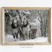 Winter Sleigh Ride Art Print | Winter Farmhouse PRINTABLE Neutral ...