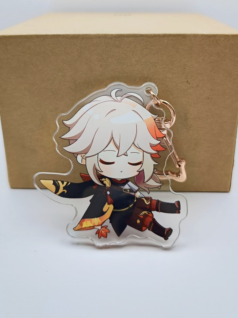 Genshin Impact Kaedehara Kazuha Keychain Liquid Charm - Etsy