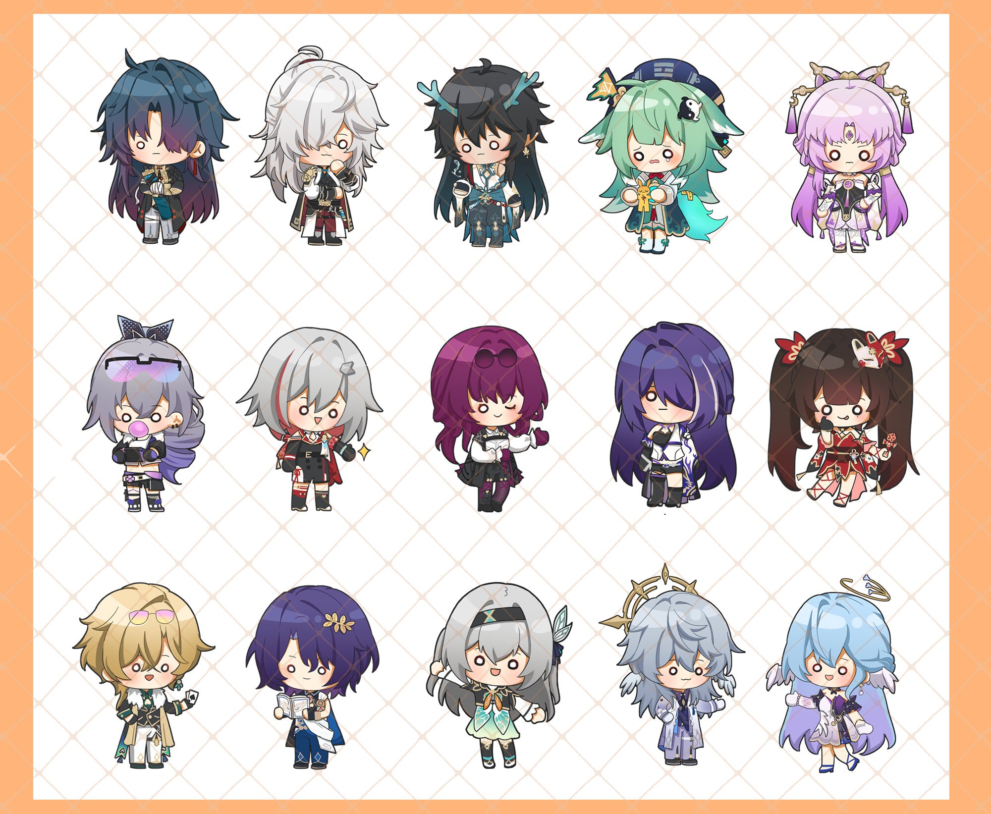 Honkai Star Rail 3cm Mini Standees Set 1 Gacha and Pick - Etsy