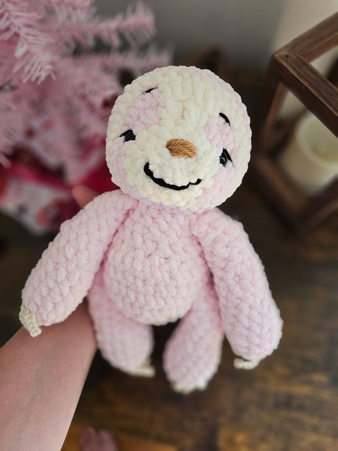 Crochet Pink Sloth - Etsy