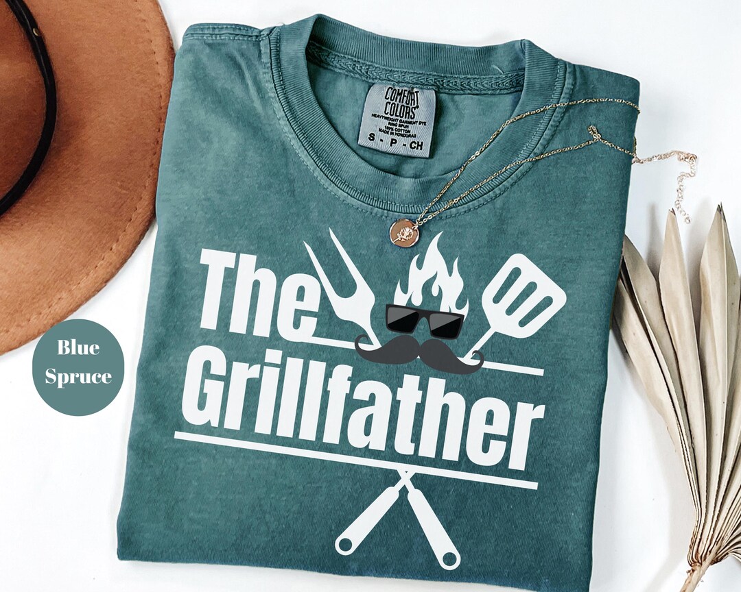 Comfort Colors Grillfather BBQ Shirt: Funny Dad Grilling Tee - Etsy