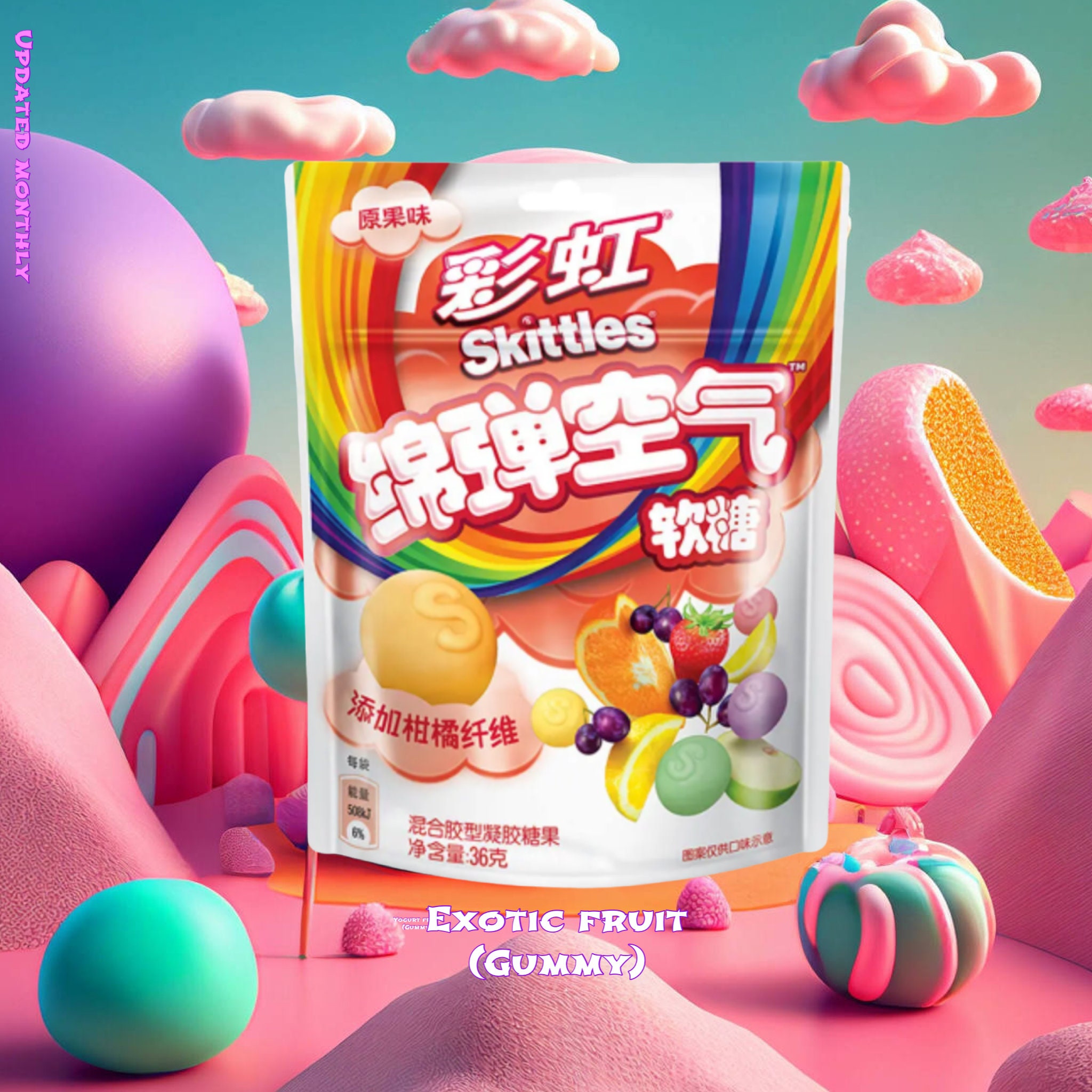 Exotic Skittles Candy - Etsy