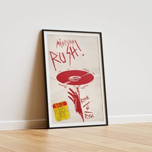 Maneskin Album Poster, Maneskin Rush Album Poster, Maneskin Room Decor ...