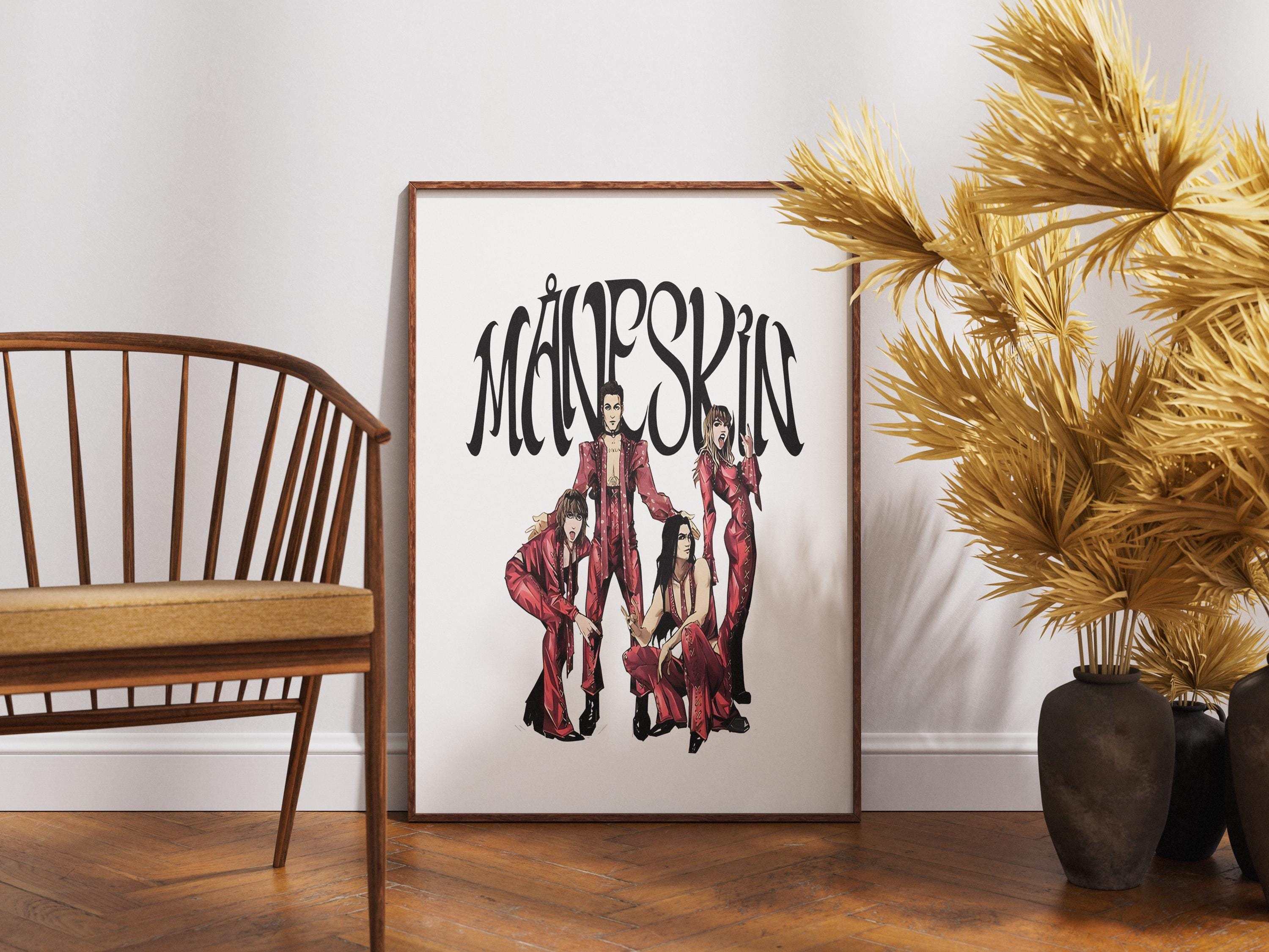 Maneskin Album Poster, Maneskin Rush Album Poster, Maneskin Room Decor ...
