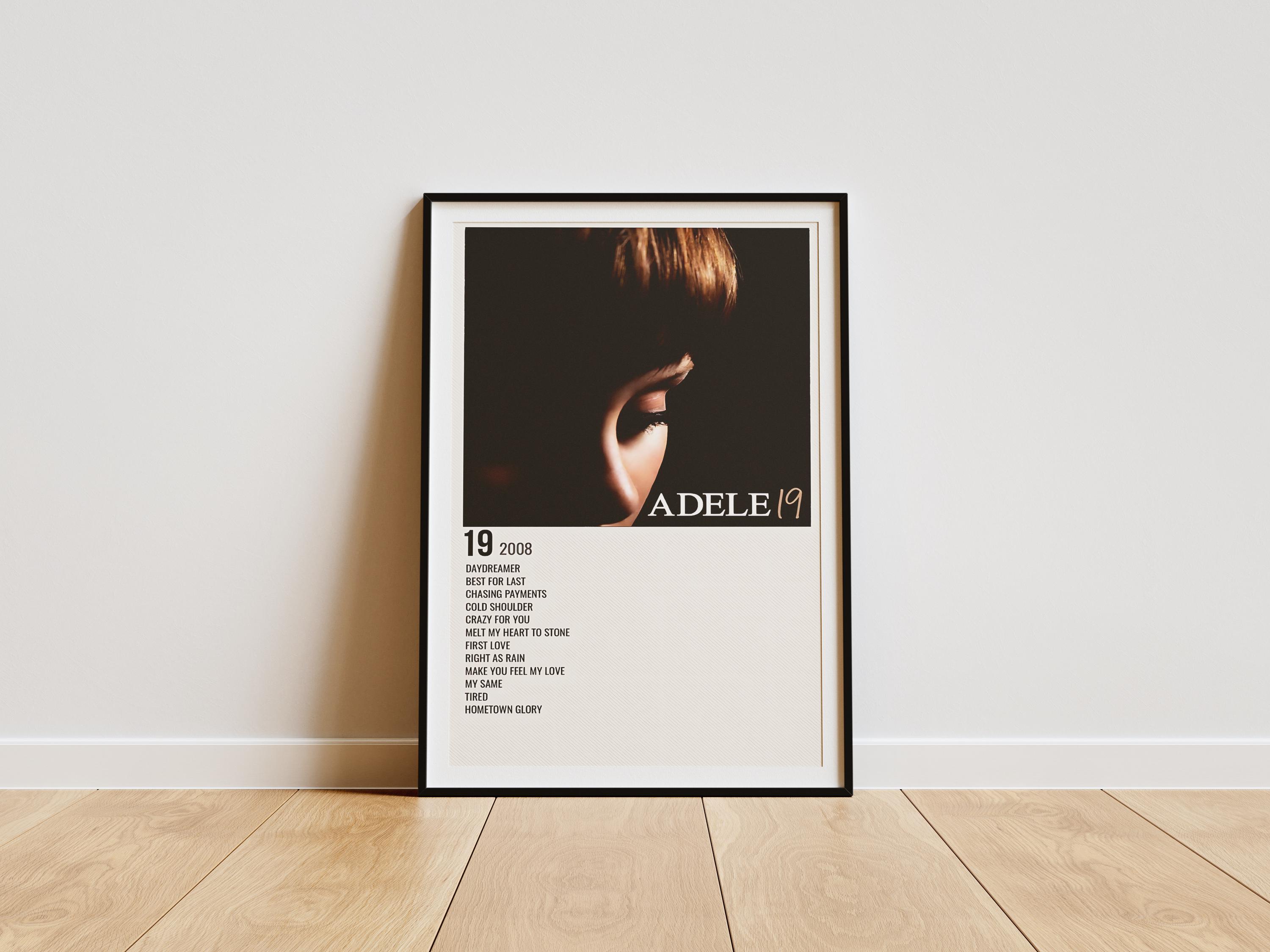 Adele Poster, Adele Album Poster, Adele Room Decor, Minimalist Album ...