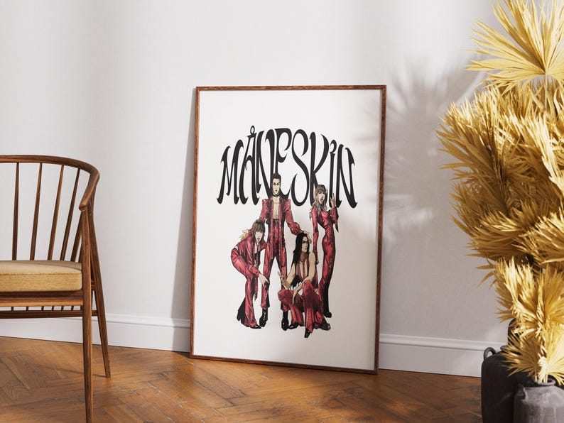 Maneskin Album Poster, Maneskin Rush Album Poster, Maneskin Room Decor ...